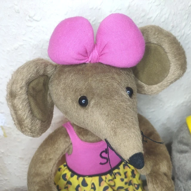 RASTAMOUSE ZOOMER (WITH Tag) and Scratchy Plush - 35cm Soft Toy Bundle ...