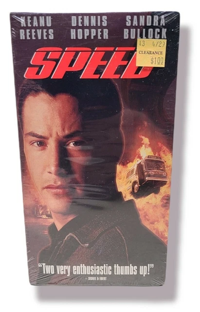SPEED (1994) VHS Keanu Reeves Brand New Factory Sealed Fox Video ...