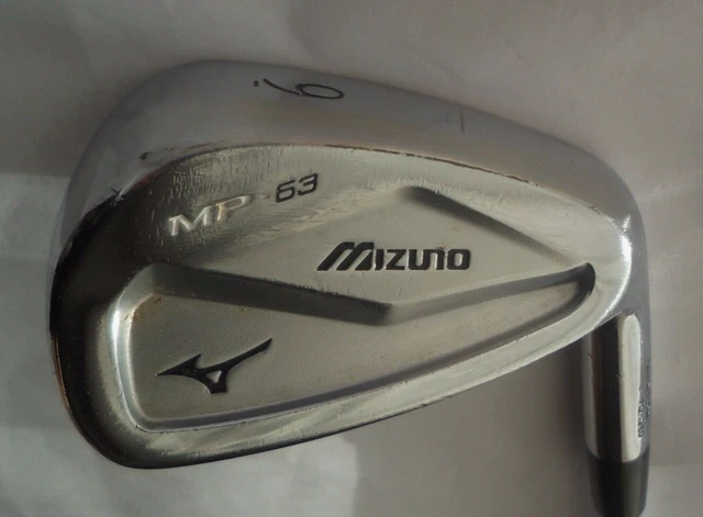 MIZUNO MP-63 9 IRON Grain Flow Forged KBS Tour X Steel Shaft, G/Pride ...