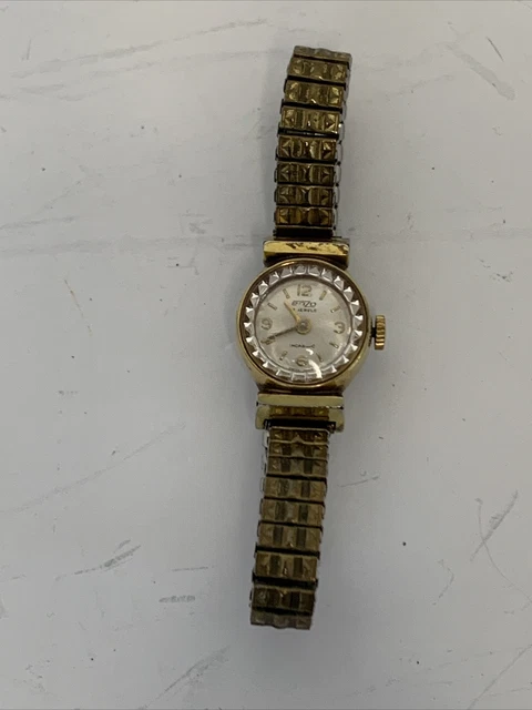 VINTAGE LADIES ENZO 17 Jewels Incabloc Swiss Made Watch **Working** £29.99 - PicClick UK