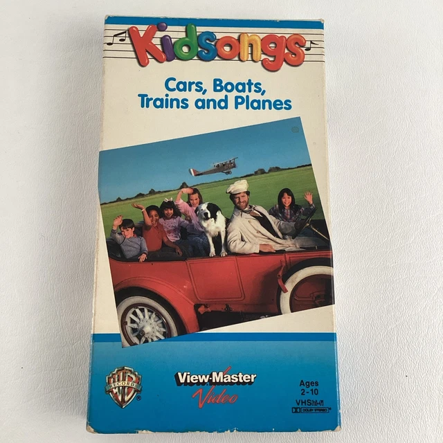 KIDSONGS VHS TAPE Music Video Stories Cars Boats Trains Planes Vintage ...