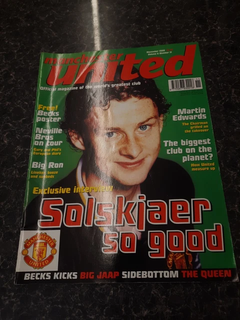MANCHESTER UNITED OFFICIAL Magazine Volume 6 Number 11 *November 1998 ...