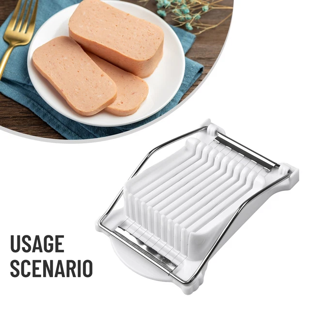 LUNCH MEAT SLICER Stainless Steel Wires Cutter for Cheese Egg Vegetable ...