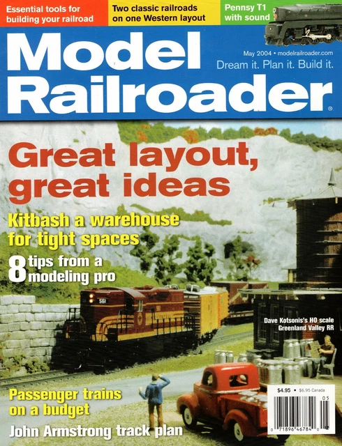 MODEL RAILROADER MAGAZINE Pennsy T1 Armstrong Track Plan Western Layout ...