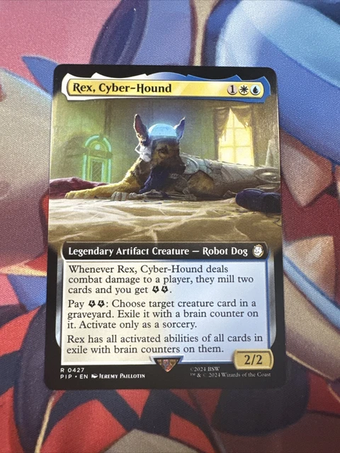 REX, CYBER-HOUND (EXTENDED Art) - MTG : Universes Beyond : Fallout ...