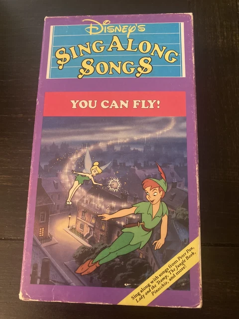 DISNEY SING ALONG Songs You Can Fly VHS Video Tape Peter Pan £8.46 ...