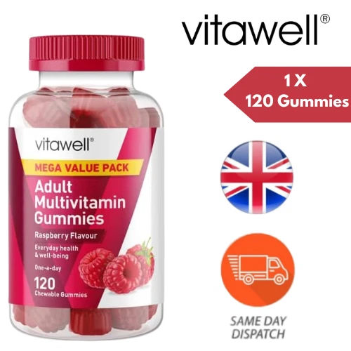 VITAWELL ADULT MULTIVITAMIN Gummies for Well Being Health 120 - Pack of ...