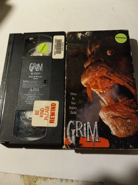 GRIM (VHS 1996) Horror~Gore~Creature Feature~OOP A-pix Video Promo ...