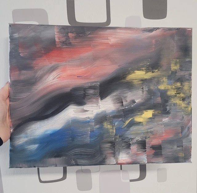 ABSTRAKTE MALEREI KUNST Acryl Bild Gemälde Modern ORIGINAL Art UNIKAT EUR 27,95 - PicClick DE