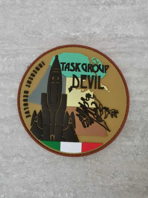 PATCH PVC AERONAUTICA militare ITAF Task Group Devil Tornado 6°Stormo Red Devils EUR 15,00 ...