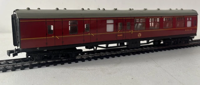 VINTAGE HORNBY DUBLO Oo 4053 B.r. Maroon Corridor Coach Brake 2Nd ...