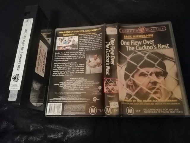 ONE FLEW OVER THE CUCKOO'S NEST 1975 - Warner VHS Issue - Jack ...