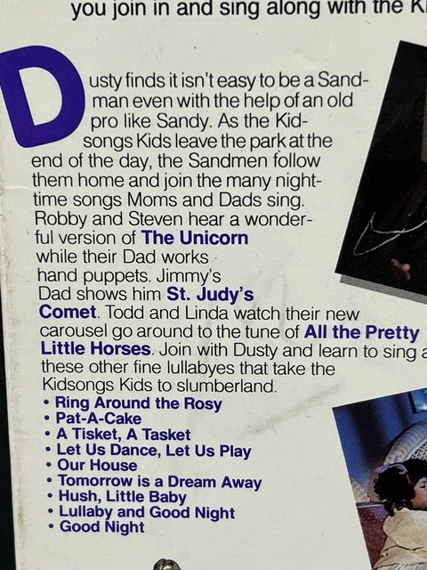 KIDSONGS GOOD NIGHT Sleep Tight VHS Tape 1995 View-Master Video Kid ...