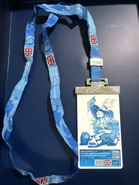 RARE BRITISH UK 🇬🇧 Mclaren Grand Prix VIP Pass Paddock Club 2006 F1 GP ...