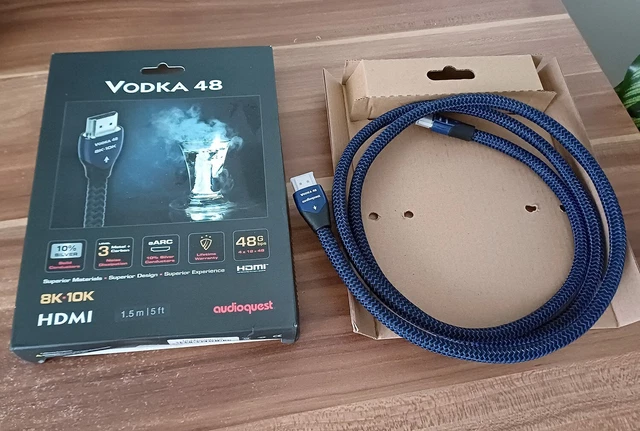 AUDIOQUEST VODKA 48 HDMI Kabel 8K-10 K 1,5 Meter 1,5 m - wie neu & OVP ...