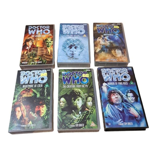 DOCTOR WHO VHS Tapes Bundle x6 Tom Baker Video PAL EUR 17,83 - PicClick IT