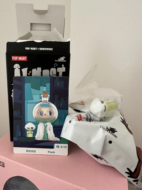 POP MART LABUBU Almost Hidden Series The Flask Character Half Unsealed ...