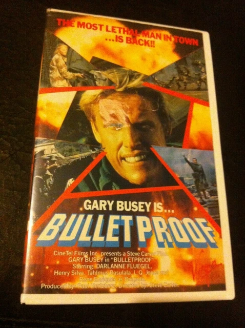 BULLETPROOF VHS EX-RENTAL video tape Gary Busey virgin Henry Silva L.Q ...