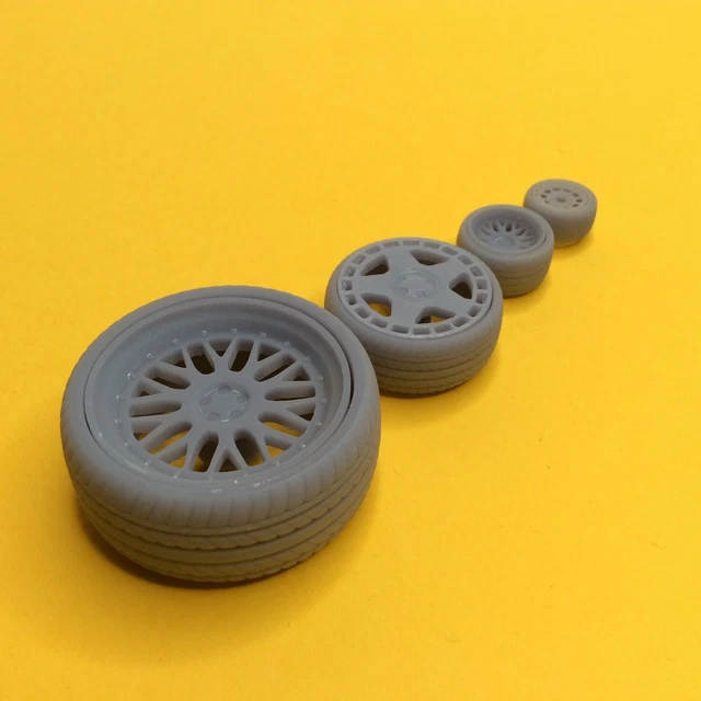 1:18 SCALE CUSTOM 3D Printed Wheels more than 450 different models ...