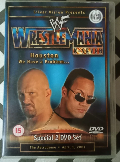 RARE WWF - Wrestlemania X-Seven (WWE DVD, 2001)Stonecold Vs The Rock ...