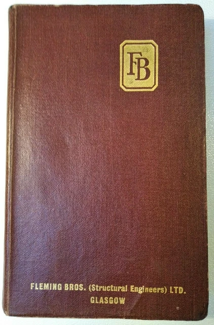 FLEMING BROTHERS' ( Structural Engineers Ltd. Glasgow ) 1961 Handbook £ ...