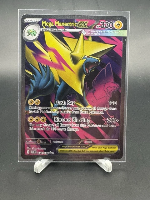ME01: MEGA EVOLUTION #158/132 Mega Manectric ex Ultra Rare/Full Art £5. ...