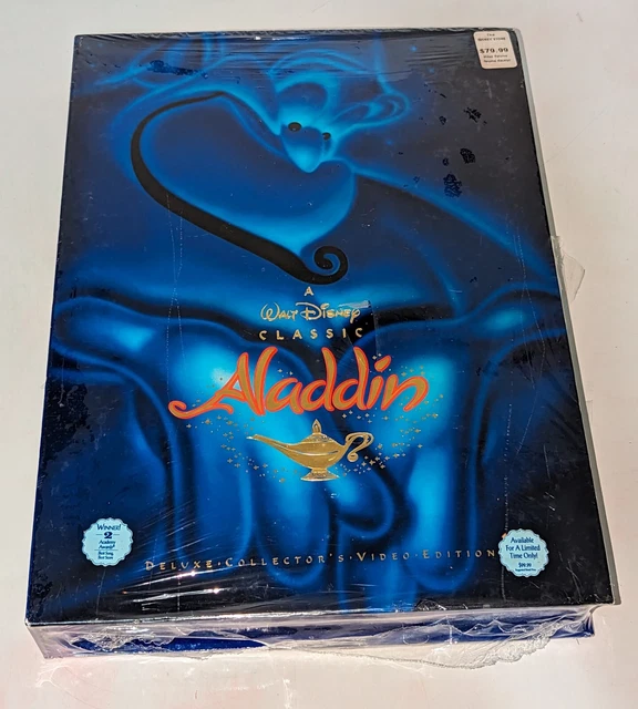 ALADDIN DELUXE COLLECTOR’S Video Edition Box Set VHS Walt Disney ...