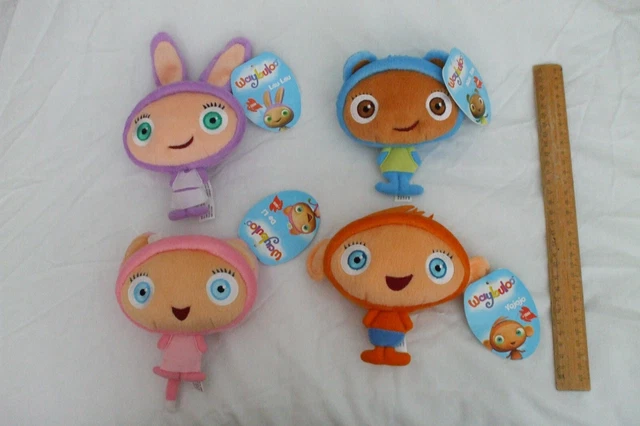 CBEEBIES SET OF 4 x WAYBULOO mini PLUSH TOYS, 6 inch WITH TAGS Fisher ...