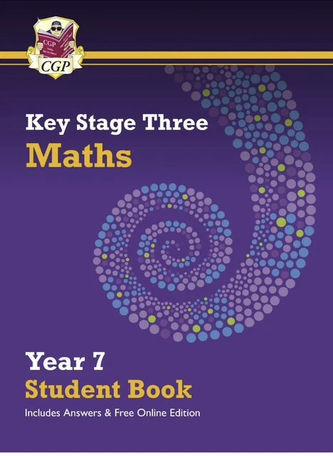 KS3 YEAR 7 Maths Student BooK with Answers by cgp £16.99 - PicClick UK