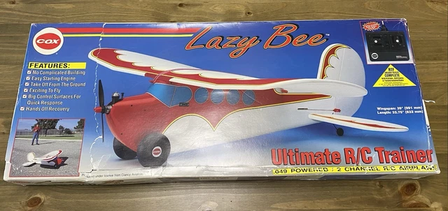 1995 COX LAZY Bee Ultimate RC Trainer w/049 Engine #90450 $400.00 ...