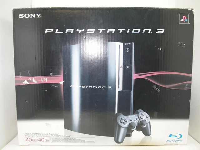 EMPTY CONSOLE BOX for Sony PlayStation PS3 Fat 40GB CECHH01 - Authentic ...