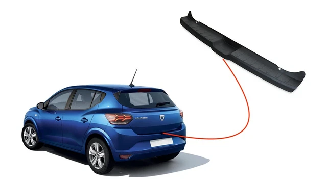 POUR DACIA SANDERO Stepway 2021 Up Plastique ABS Arrière Pare-Choc ...