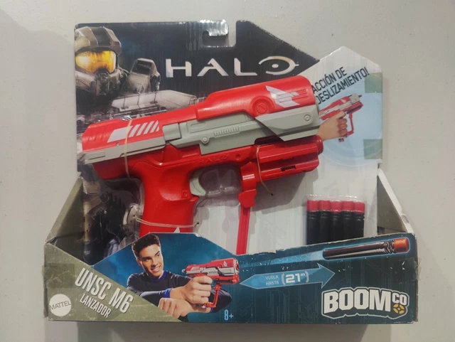 MATTEL BOOMCO HALO UNSC Magnum M6 Blaster RED Dart Gun $84.99 - PicClick