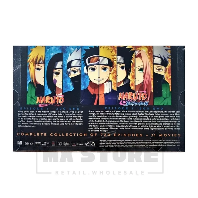 ENGLISH DUBBED DVD Naruto Shippuden Complete Vol 1-720 End Bonus 11 ...