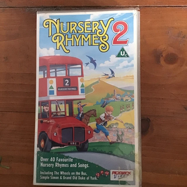 NURSERY RHYMES 2 (VHS, 1993) Mr Pickwick Over 40 Favourite Nursery ...