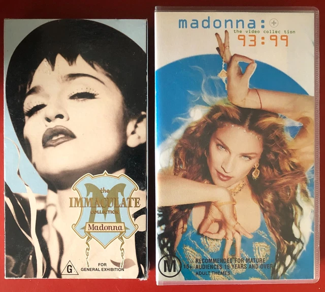 2 X VHS - Madonna - The Video Collection '93-'99 - The Immaculate ...