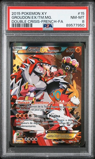 CARTE POKEMON GROUDON EX De La Team Magma / XY Double Danger / PSA 8 FR EUR 199,99 - PicClick FR