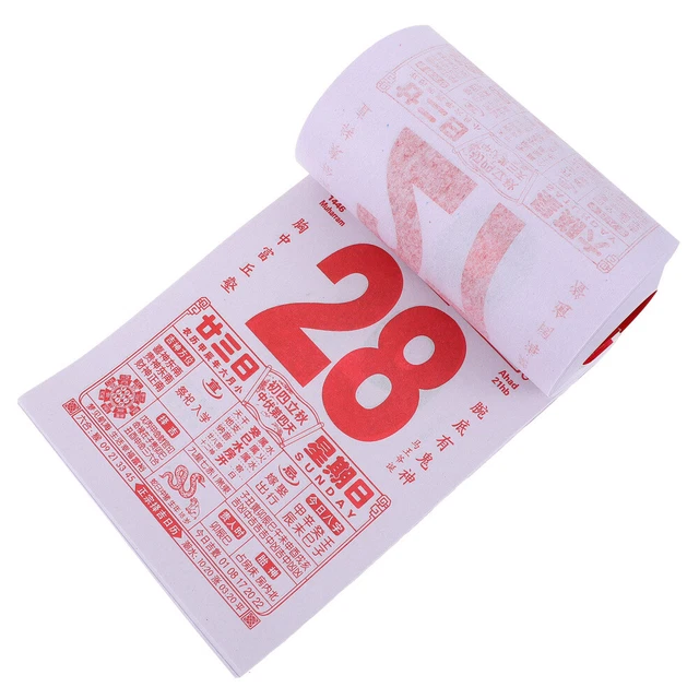 ASIAN CALENDAR HANGING Schedule Delicate House Decorations Home Décor £ ...