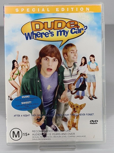 DUDE WHERE'S MY Car? DVD Kristy Swanson Ashton Kutcher Seann William ...