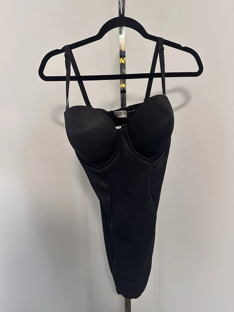 MAIDENFORM WOMEN'S ALL-OVER Solutions Body Shaper Black Adjustable 36D ...