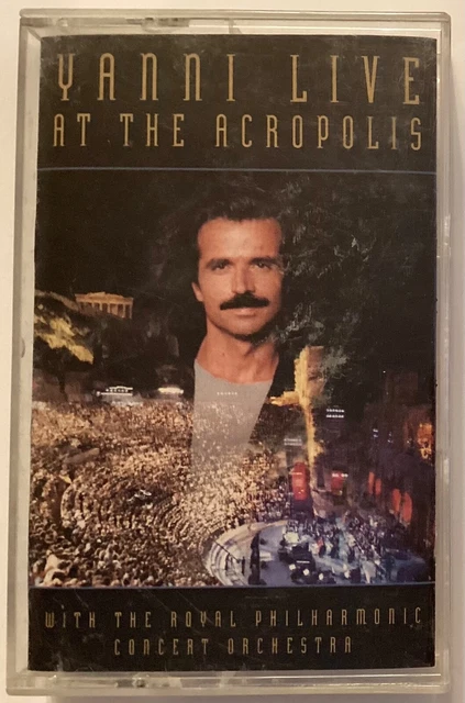 YANNI LIVE AT The Acropolis CASSETTE TAPE, Royal Philharmonic Concert ...