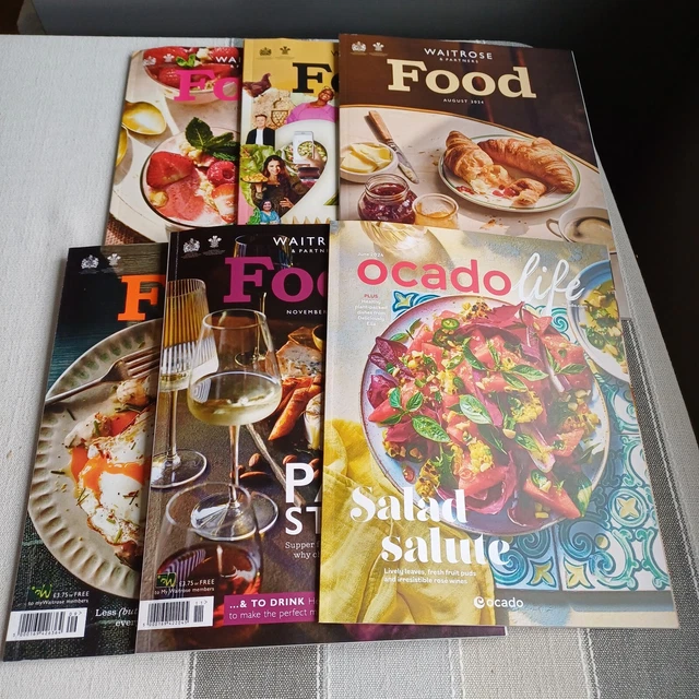 WAITROSE FOOD OCADO Life Magazines x 6 May to November 2024 Pre-loved ...