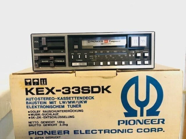 OLDTIMER PIONEER KEX-33SDK NEU/OVP 80 er ! Auto-Radio-Cassette ! EUR 499,99 - PicClick DE