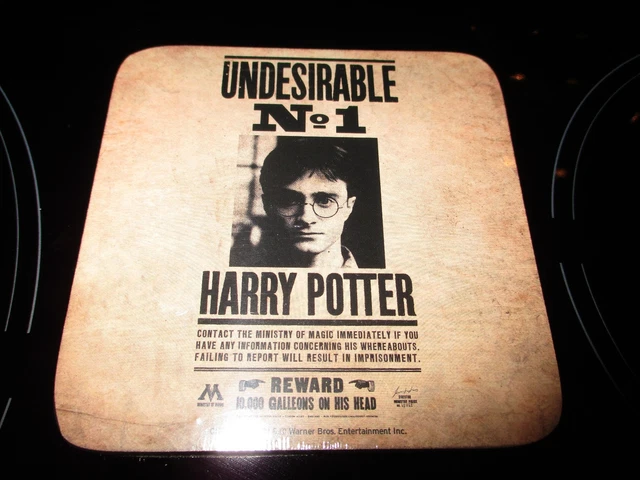 HARRY POTTER UNDESIRABLE No.1 Wanted Poster Coaster Brand New Cheap Uk ...