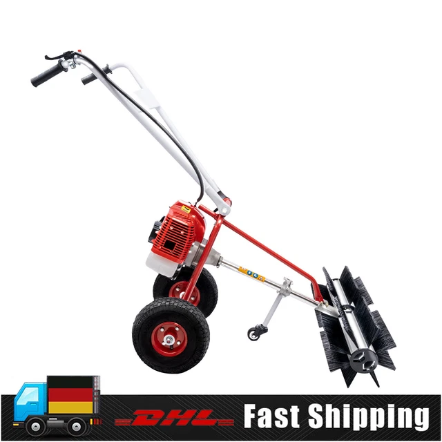 BENZIN KEHRMASCHINE KEHRBESEN Motorbesen Wildkrautbürste Unkraut ...