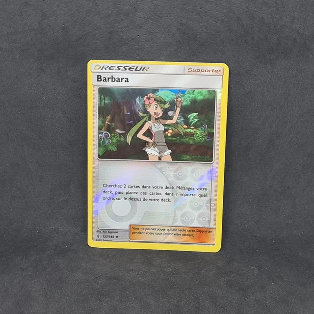 CARTE POKEMON BARBARA 127/145 REVERSE Soleil et Lune 2 SL2 Française ...