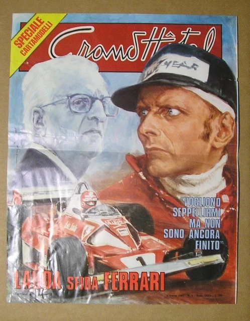 VECCHIA LOCANDINA POSTER Da Edicola : 1977 Formula 1 Niki Lauda Enzo ...