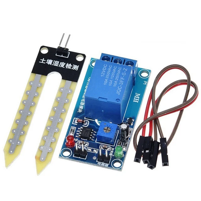 SOIL MOISTURE SENSOR Relay Control Module Automatic Watering of the9378 ...
