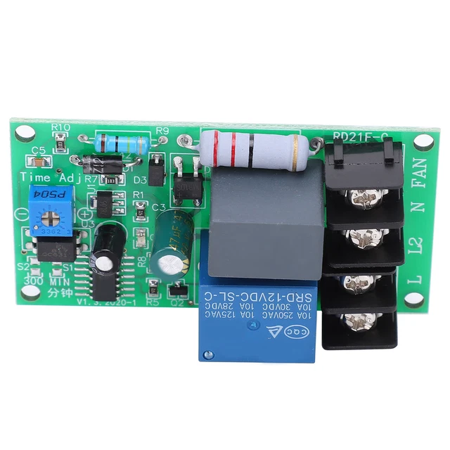 RELAY MODULE RD21F-C 220V AC Delay Power Off Switch Control Board ...