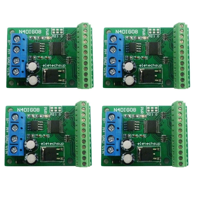 4X8CH INPUT/OUTPUT UART RS485 Modbus RTU Controller PLC Expansion board ...
